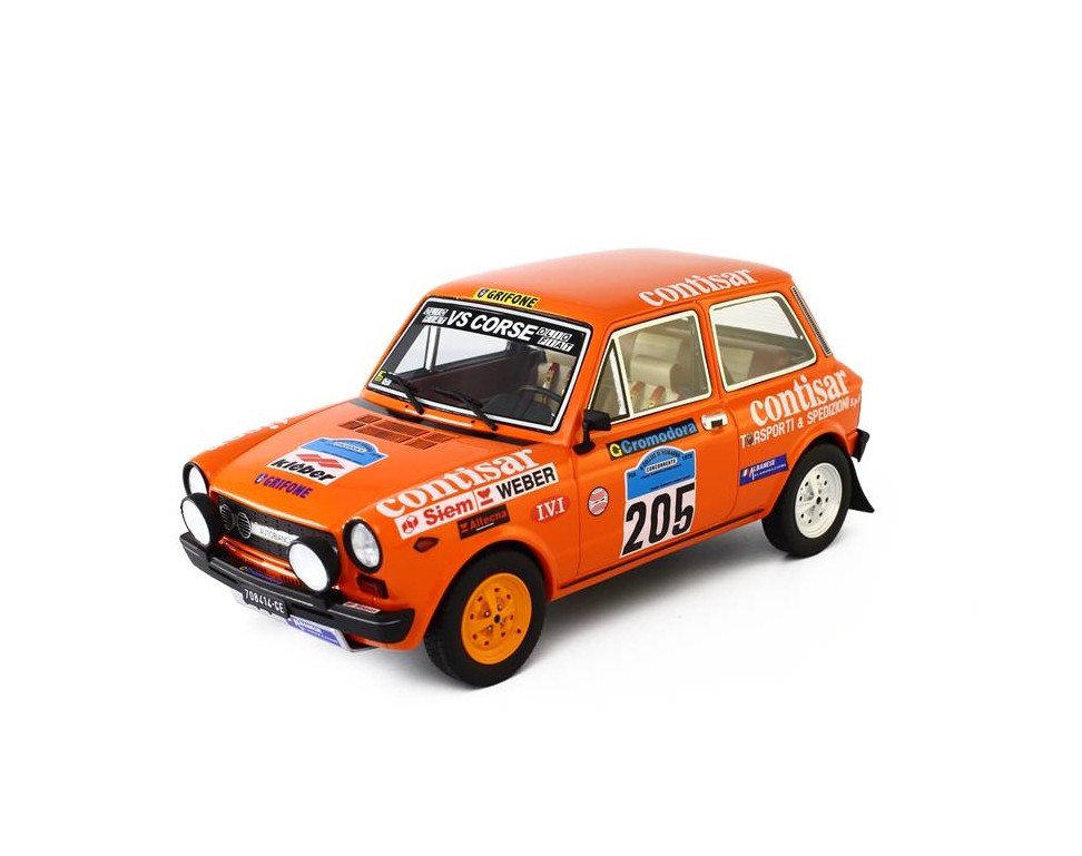 Autobianchi A112 Abarth Modellino 1:18 Rally Colline di Romagna 1978