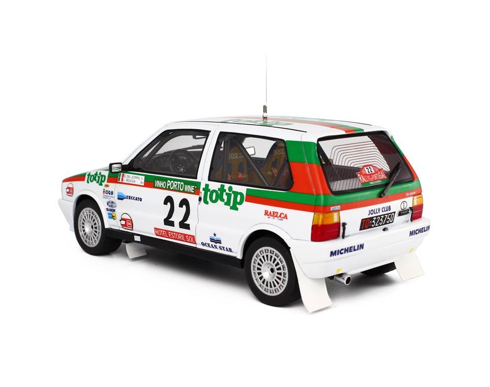 Fiat Uno Turbo i.e. Modellino 1:18 Rally Portugal 1986 n°22 G.Del Zoppo ...