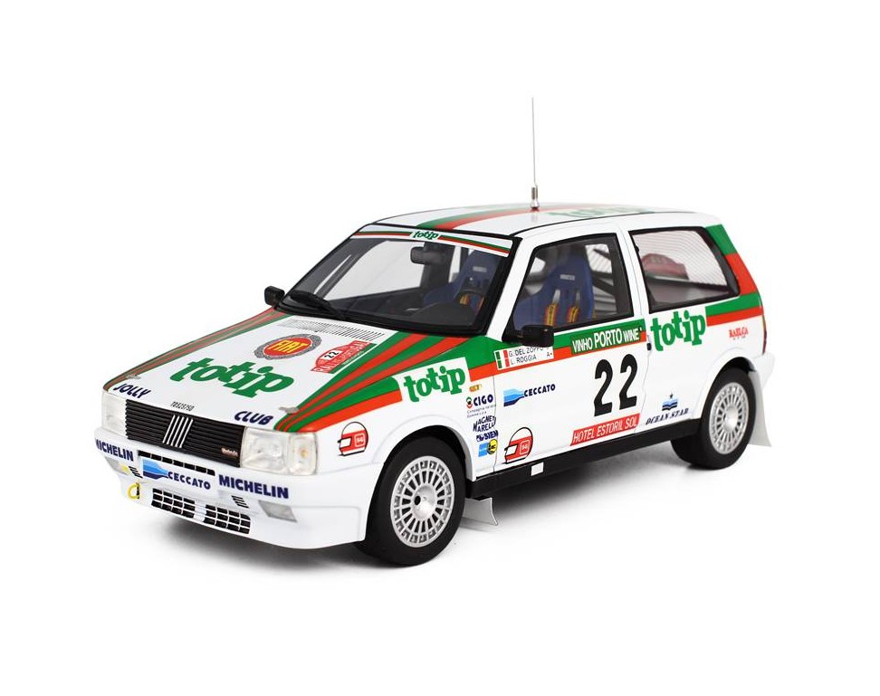 Fiat Uno Turbo i.e. Modellino 1:18 Rally Portugal 1986 n°22 G.Del Zoppo ...